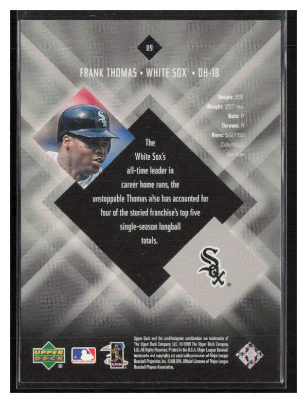 2000 Upper Deck Black Diamond #D9 Frank Thomas Diamonation | eBay