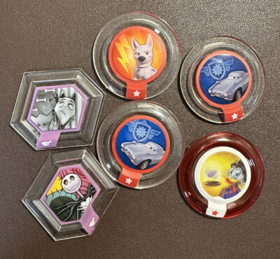 Lot Of Disney Infinity Power Discs Scrooge Duck Bolt Cars Nightmare B4 ...