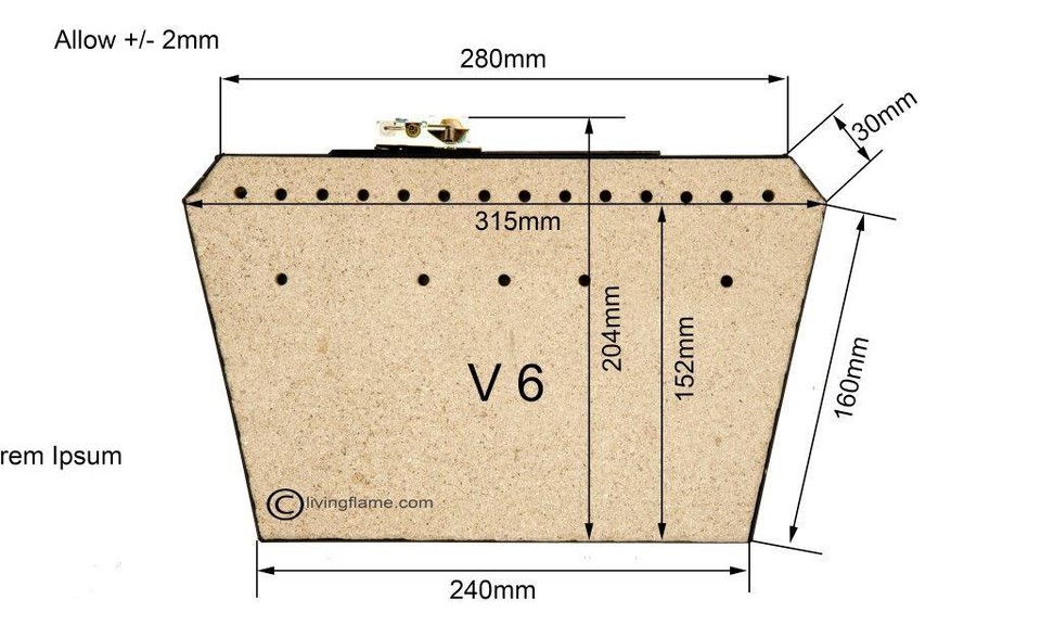 Inset Fire Tray Gas Fire VICTORIAN 16" New Living Flame Coals Coal 9 ...
