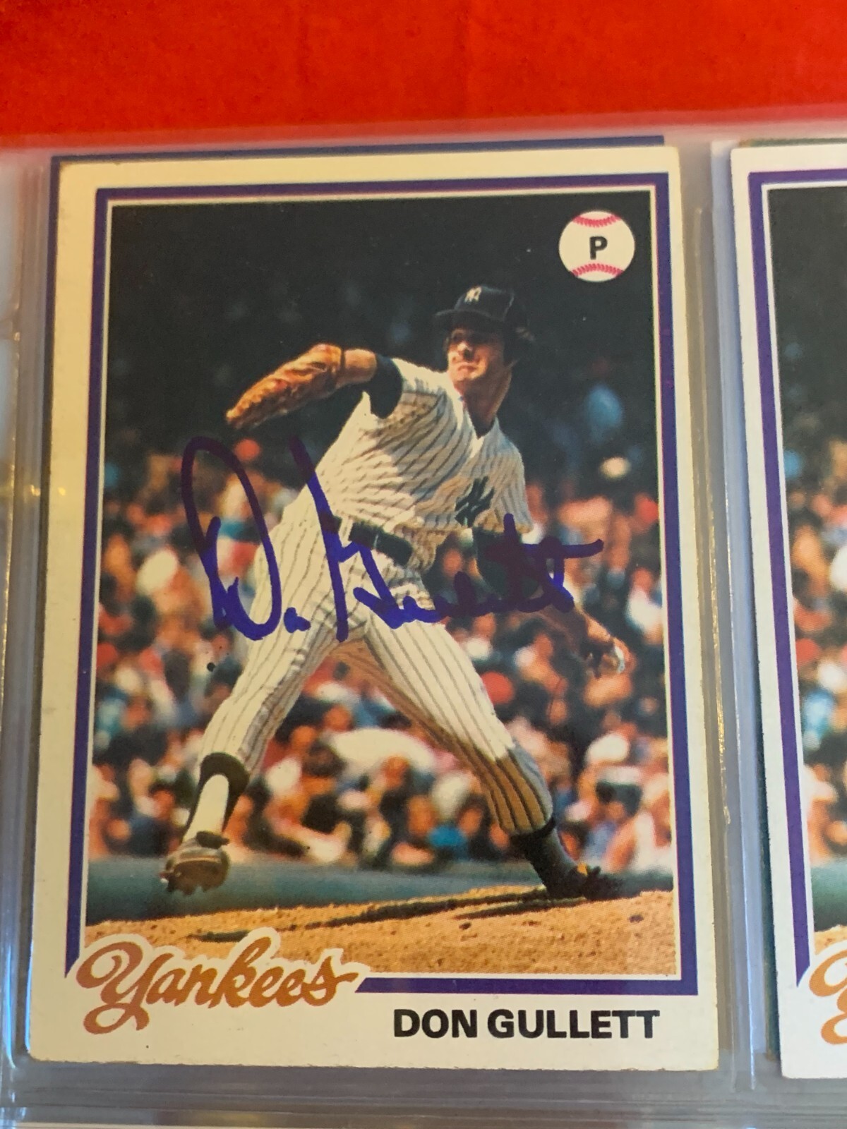 DON GULLETT AUTOGRAPHED SIGNED 1978 TOPPS CARD NEW YORK YANKEES COA | eBay