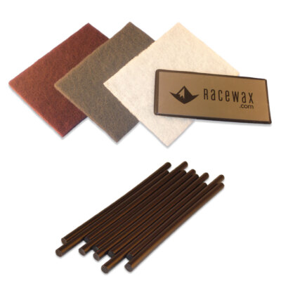 RaceWax Ptex Ski Base Repair Kit: 10 black p-tex,metal scraper,3 3M ...