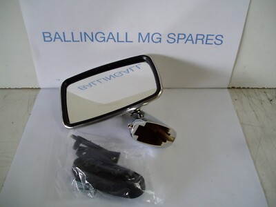 GAM214A GAM213A STAINLESS STEEL LH FLAT DOOR MIRROR MGB MINI MIDGET TR4 ...