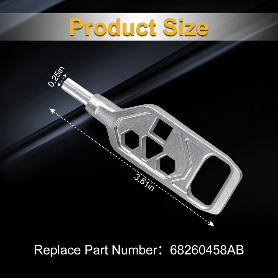 Top Sky Panel Sunroof Key Star Wrench Tool Silver for Jeep 2015-2020 ...