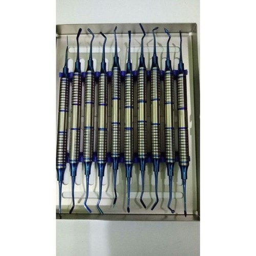 10 Pcs Titanium Coated Dental Composite Filling Instruments Set – Non ...
