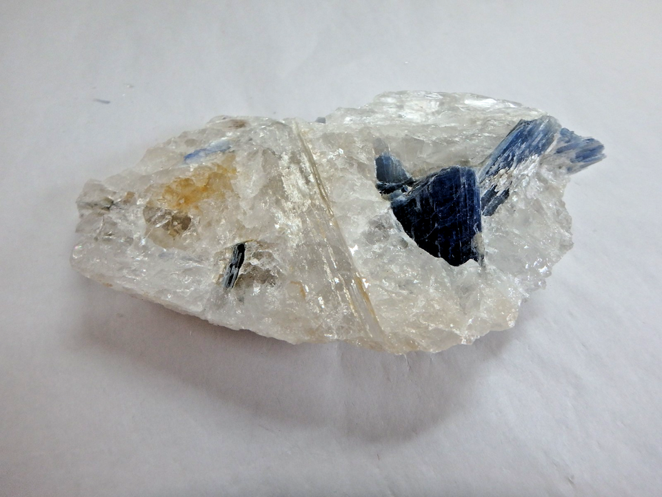Crystal 💙Blue Kyanite in Clear Quartz 💙127.4 grams 💙 Brazil | eBay