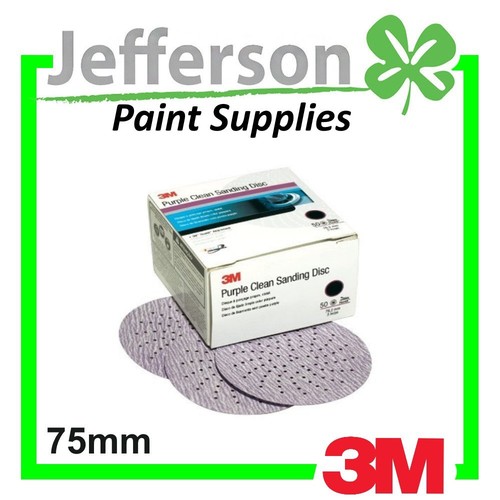 3M 30260 P800 Grit Cubitron II 3" 75mm Purple Clean Sanding Hookit Disc ...