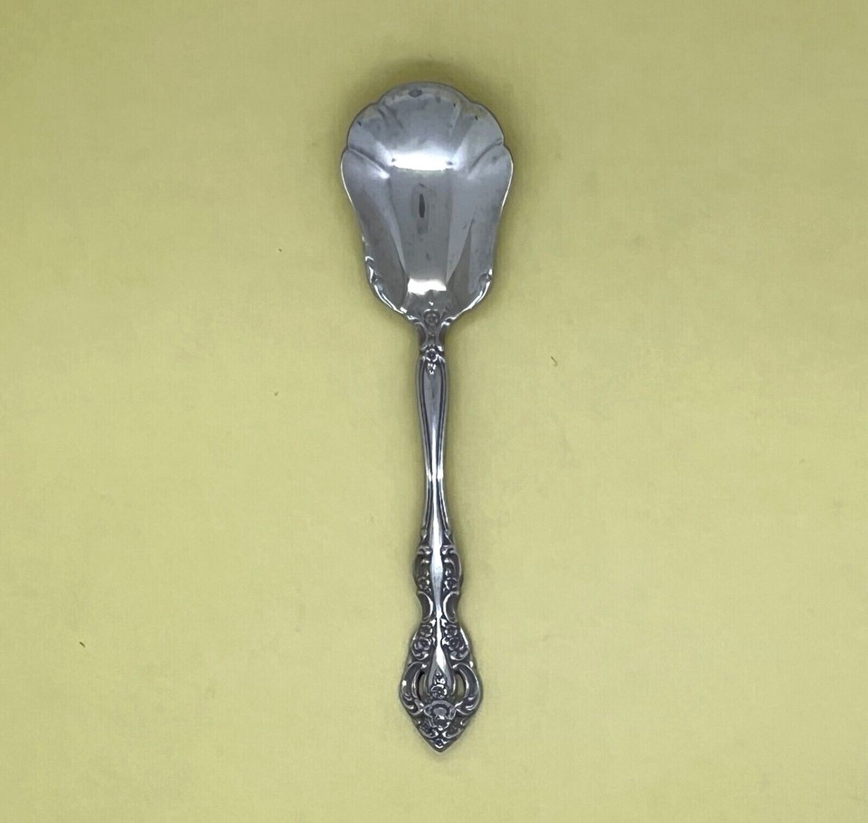 ONEIDA HEIRLOOM CUBE MICHELANGELO GLOSSY STAINLESS FLATWARE FLORAL ...