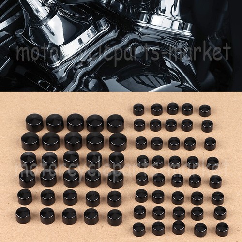 Motor Black Engine Bolt Cover Kit Fit For Harley Softail Fat Bob Boy ...