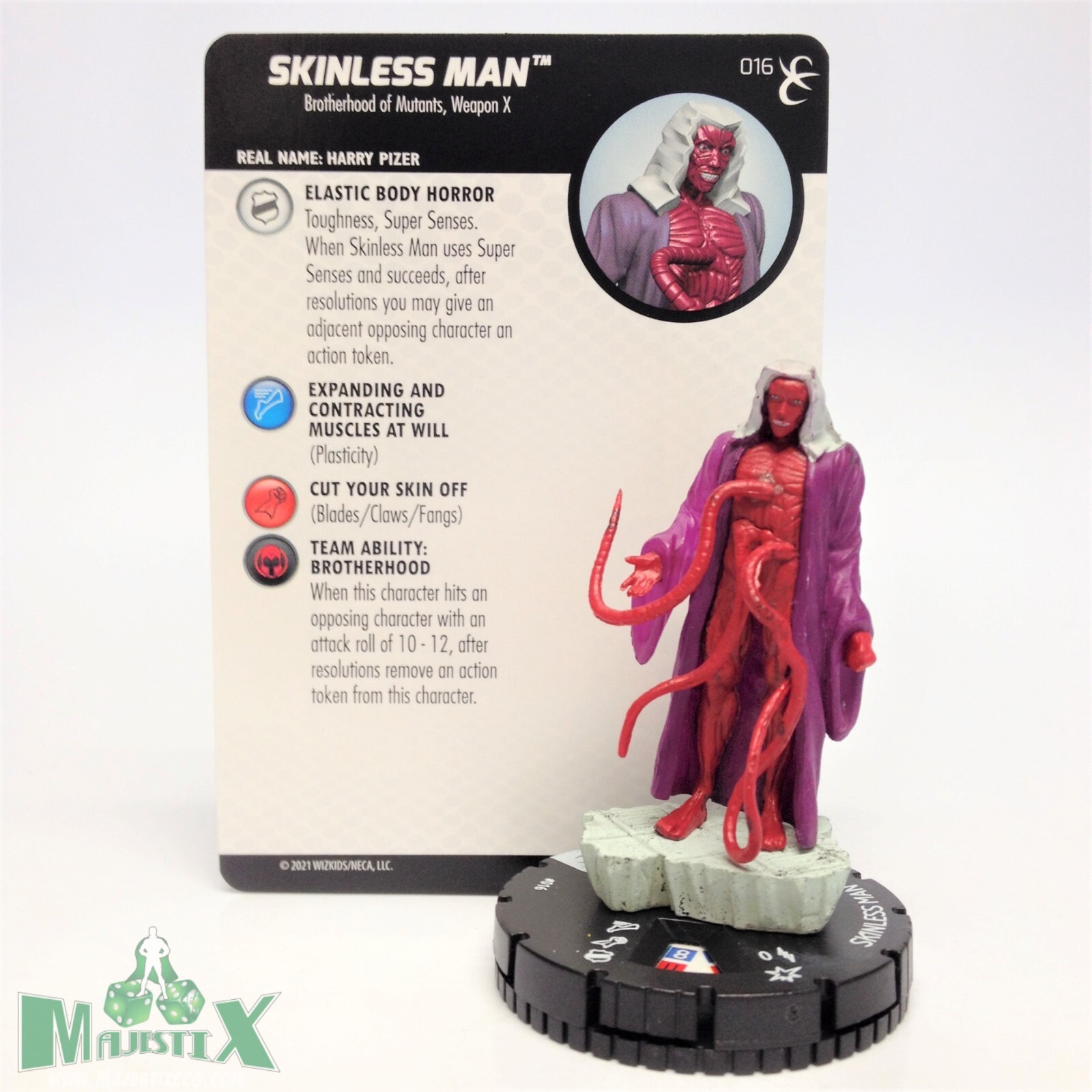 Heroclix X-Men: Rise and Fall set Skinless Man #016 common figure w ...