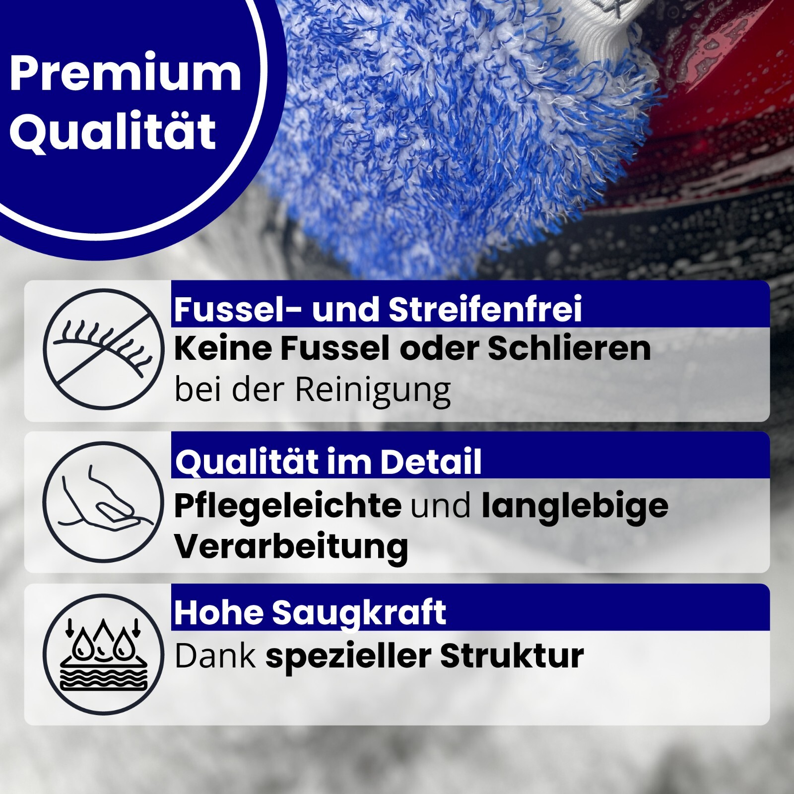 Auto Waschhandschuh Premium Mikrofaser Microfaser Handschuh Reinigung ...