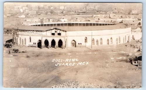 RPPC Bull Ring JUAREZ Samaniego Hnos MEXICO Postcard | eBay