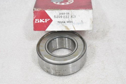 SKF 5209 E2Z C3 5209MFF DOUBLE SHIELD BALL BEARING, MADE IN THE USA | eBay