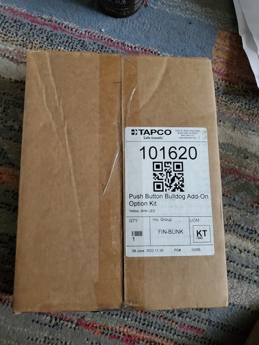 Tapco 101620 Yellow Pushbutton Set And Warning Sign for sale online | eBay