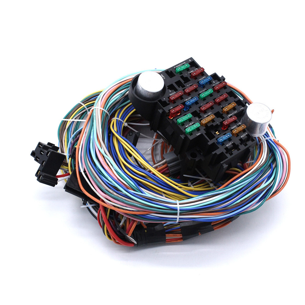 22 Circuit Universal Street Rod Wiring Harness For 68-96 Tilt columns ...