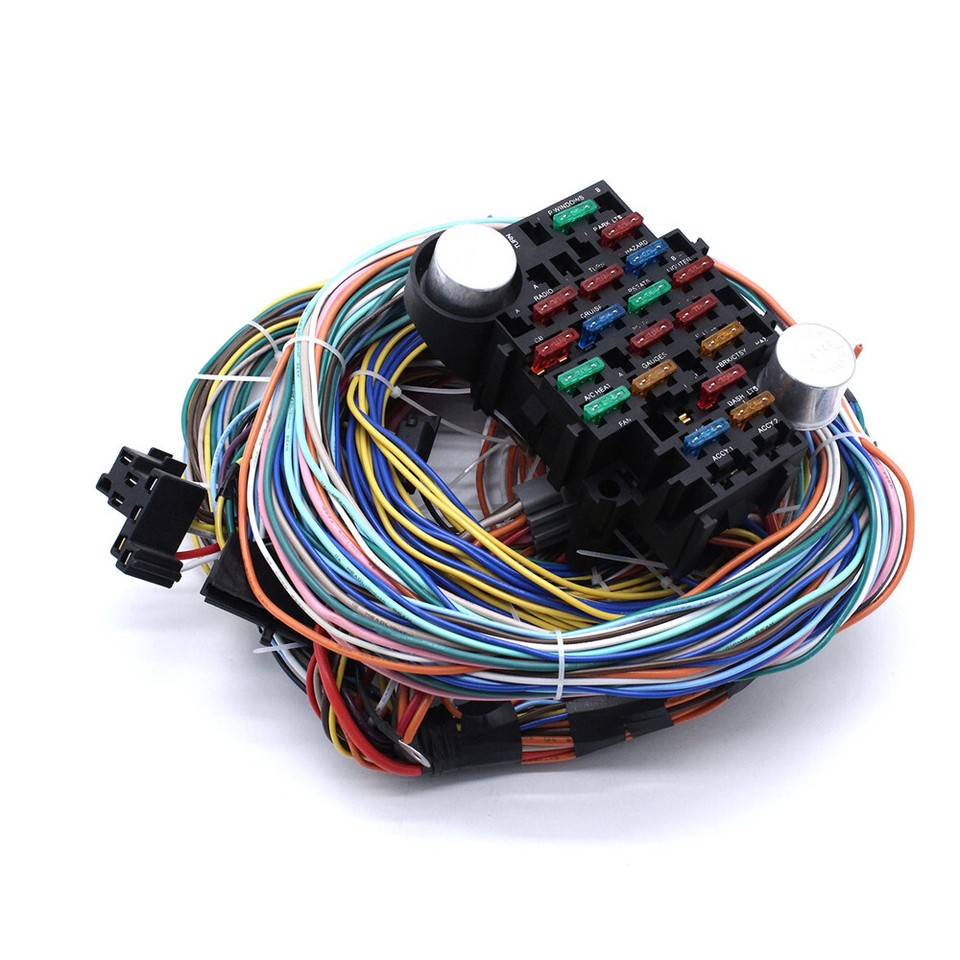 22 Circuit Universal Street Rod Wiring Harness For 68-96 Tilt columns ...