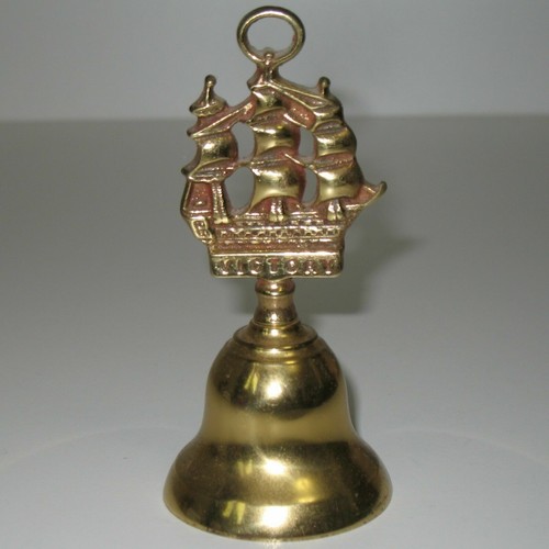 HMS Victory Brass Handheld Bell England Tall Ship Sailing Vessel ...
