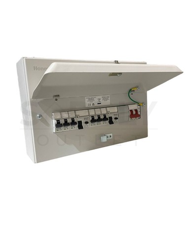 MK Honeywell 6 Way Populated White Metal Consumer Unit Fuse Board 6 ...