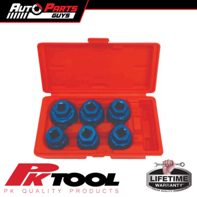 PK Tool Oil Filter Removal Kit - 6pc Cup Style Kit For Cartridge ...