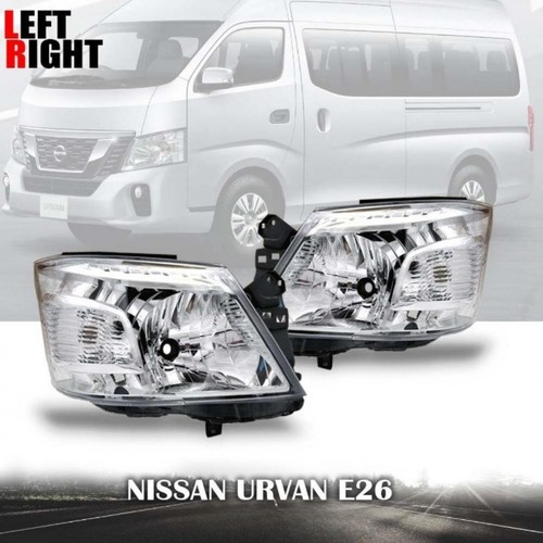 PAIR LR Front Head Light Lamp Cover For Nissan Urvan NV350 E26 2012 ...