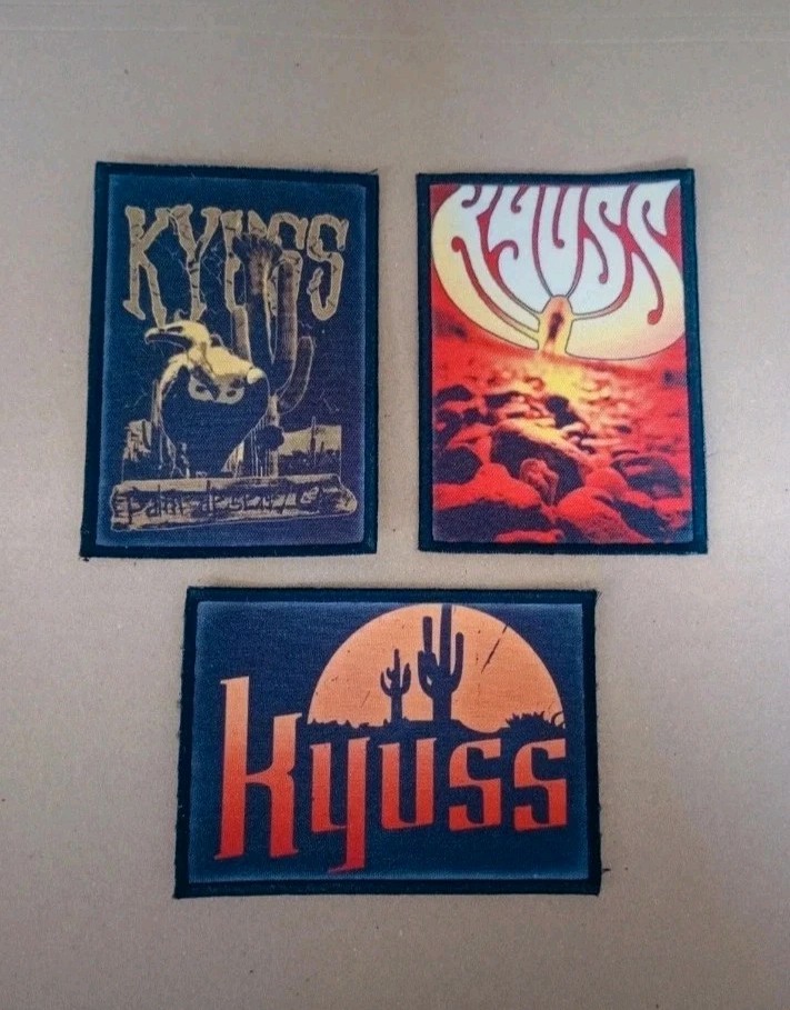 KYUSS X3 Patch - stoner doom metal queens Stone age Desert Fu Manchu ...