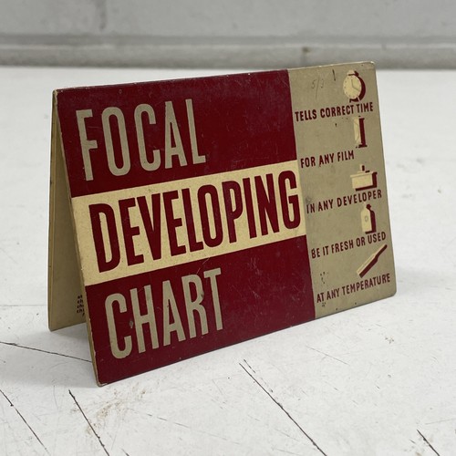 ORIGINAL VINTAGE Negative Developing Booklet Camera Film Focal ...
