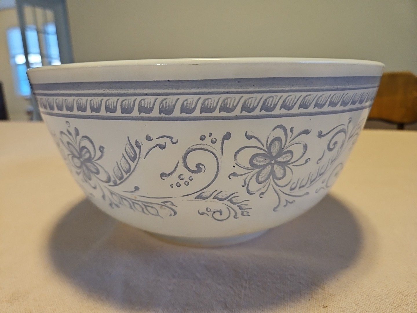 Vintage Pyrex BRITTANY BLUE 3 Qt Floral Vines Mixing Bowl 479-B Made In ...