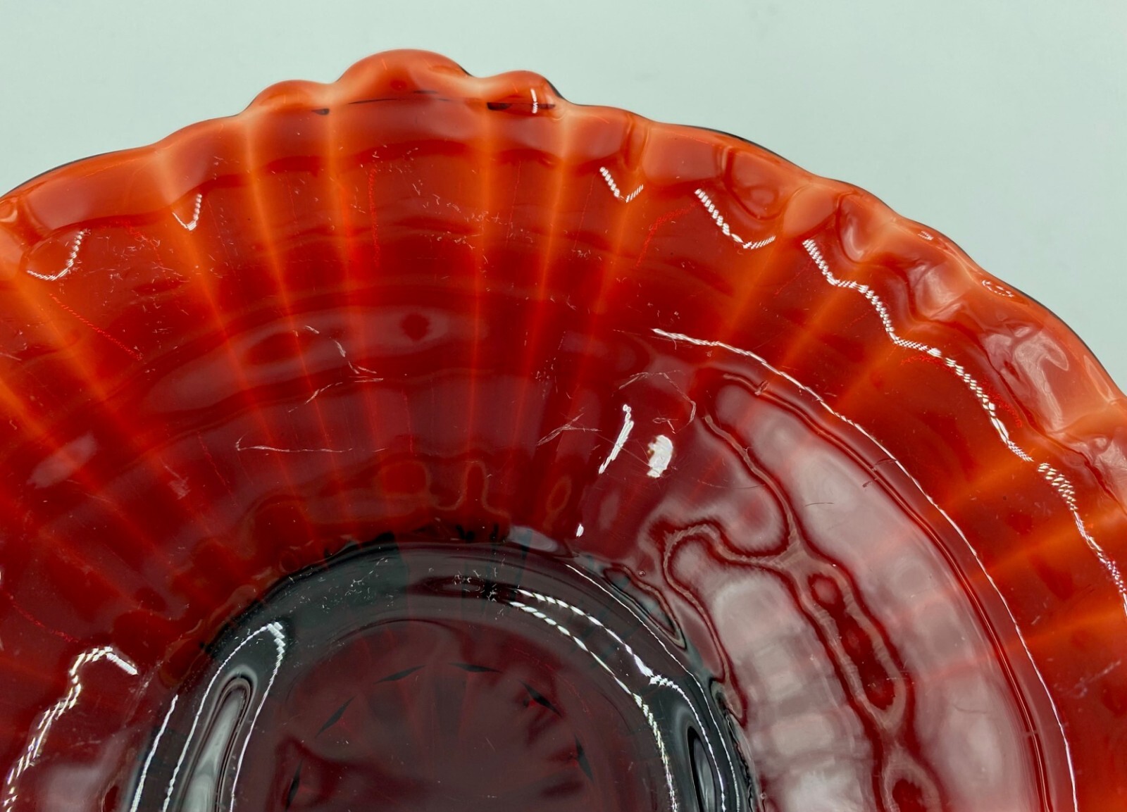 Anchor Hocking Old Café Royal Ruby Red Mint/Tidbit Dish Bowl Two ...