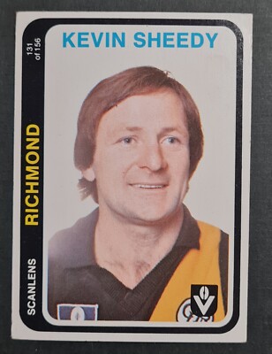 1979 SCANLENS KEVIN SHEEDY RICHMOND TIGERS CARD No 131 | eBay Australia