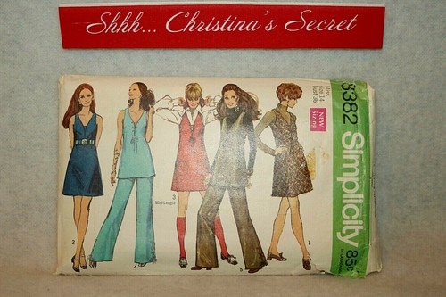 VINTAGE 1960s SIMPLICITY 8382 Dress Pants Jumper Tunic Sewing Pattern ...