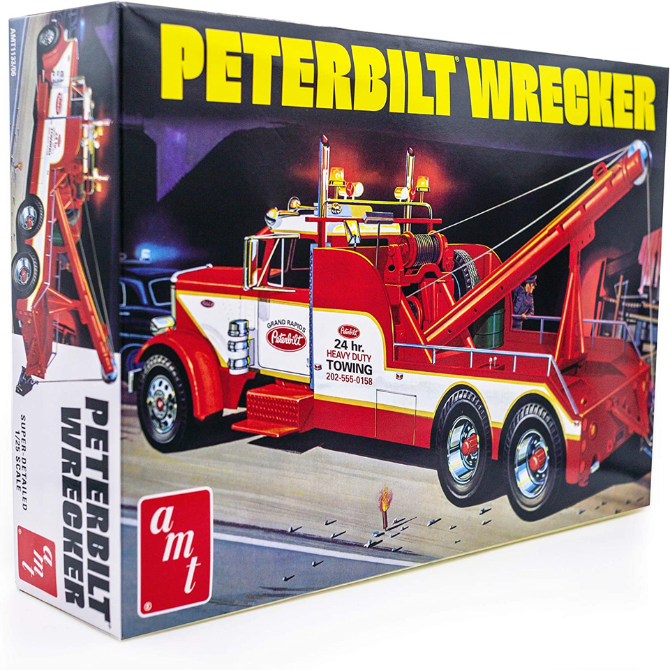 Peterbilt 359 Wrecker Model Kit - 1/25 Scale Buildable Tow Truck for ...