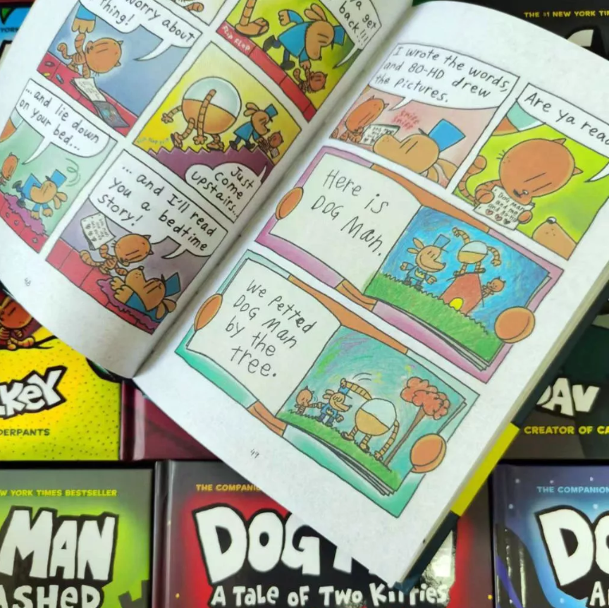 Dog Man Series 1-18 books set Dogman Children's Collection by Dav ...
