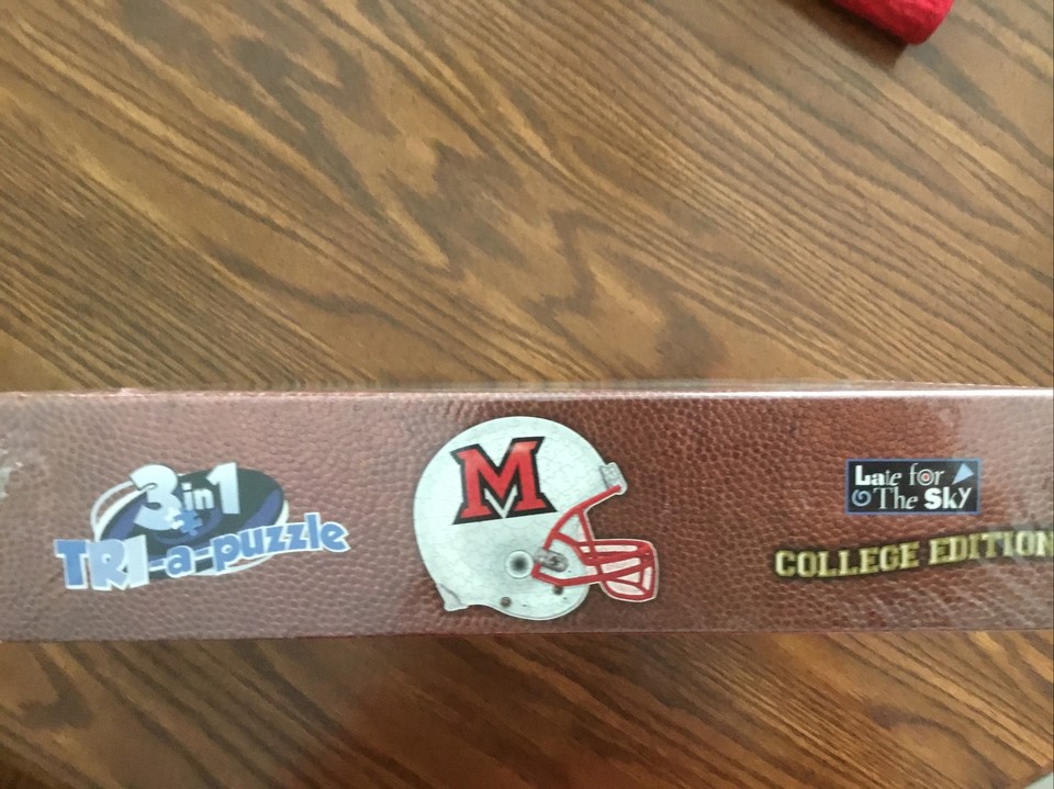 Miami University Oxford Ohio Redhawks 3in1 Tri-a-PUZZLE helmet football ...