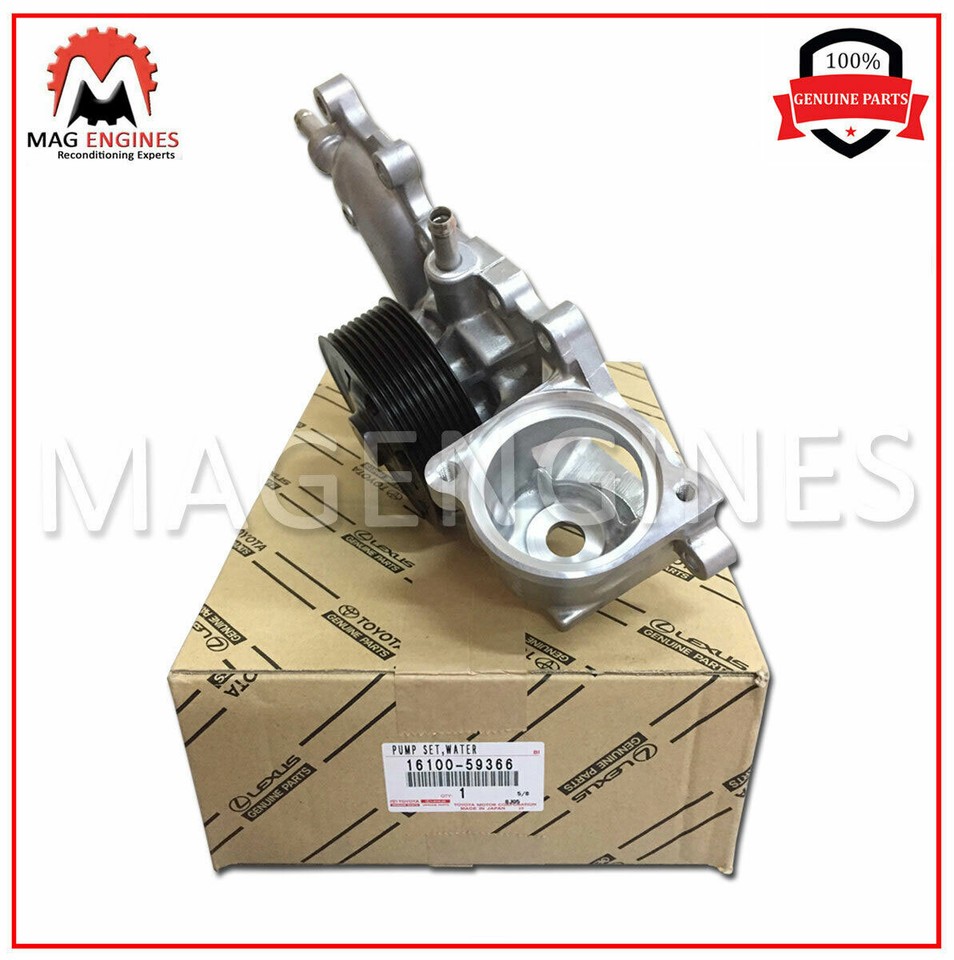 16100-59366 GENUINE OEM WATER PUMP ASSY FOR 1VD-FTV LAND CRUISER VDJ200 ...
