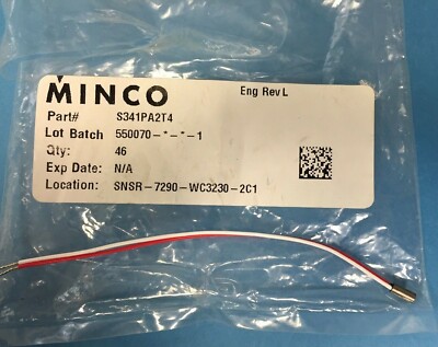 Minco S341PA2T4 Miniature Embedment RTD Sensor, 4"L | eBay