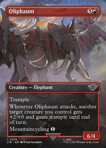 MTG - Oliphaunt - Foil - Borderless, Lord of the Rings Variants | eBay