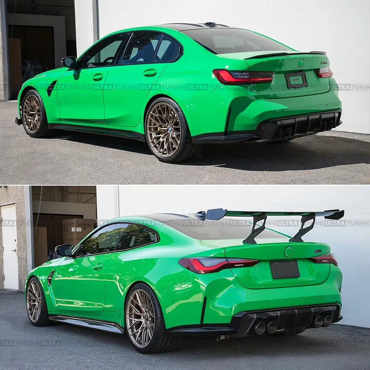 Gloss Black Fit For 2021-2026 BMW G80 M3 G82 M4 MP Style Rear Bumper ...