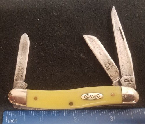 Case XX 3318 CV Stockman Knife, Yellow Composite Handles, 1998 + | eBay