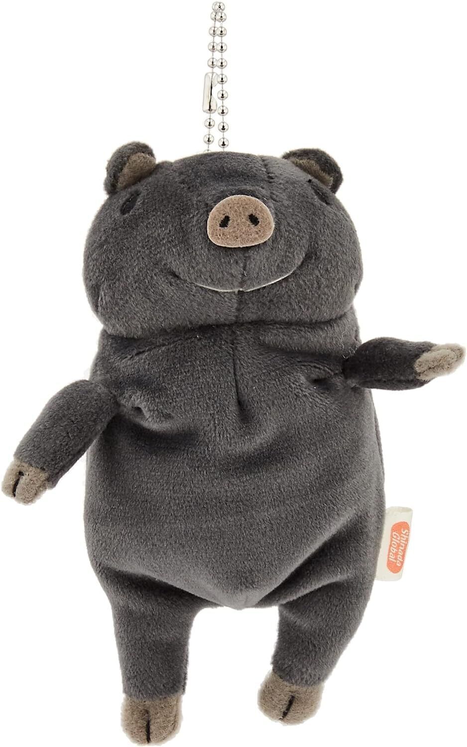 Shinada Global Mochi-Buta Agu Black Pig Mini Plush Doll 7×5×14cm NEW | eBay