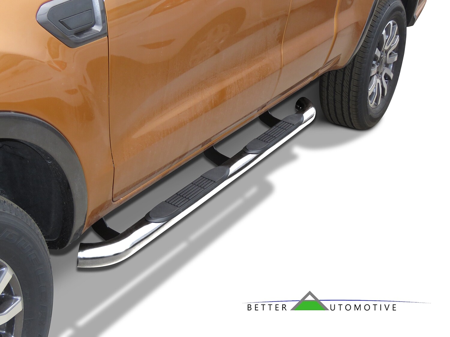 3" S/S Side Steps for 2019-2023 Ford Ranger Super Cab Nerf Bars Running ...