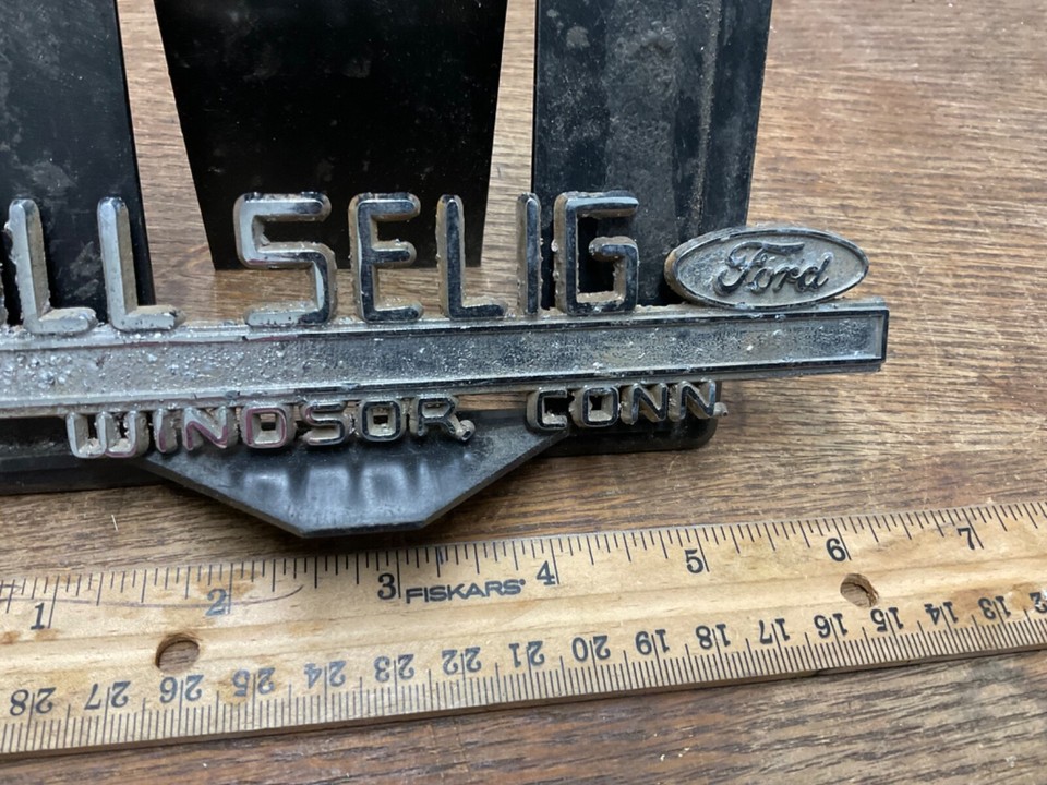 Dealership Name Badge Emblem Vintage Bill Selig Ford Windsor ...