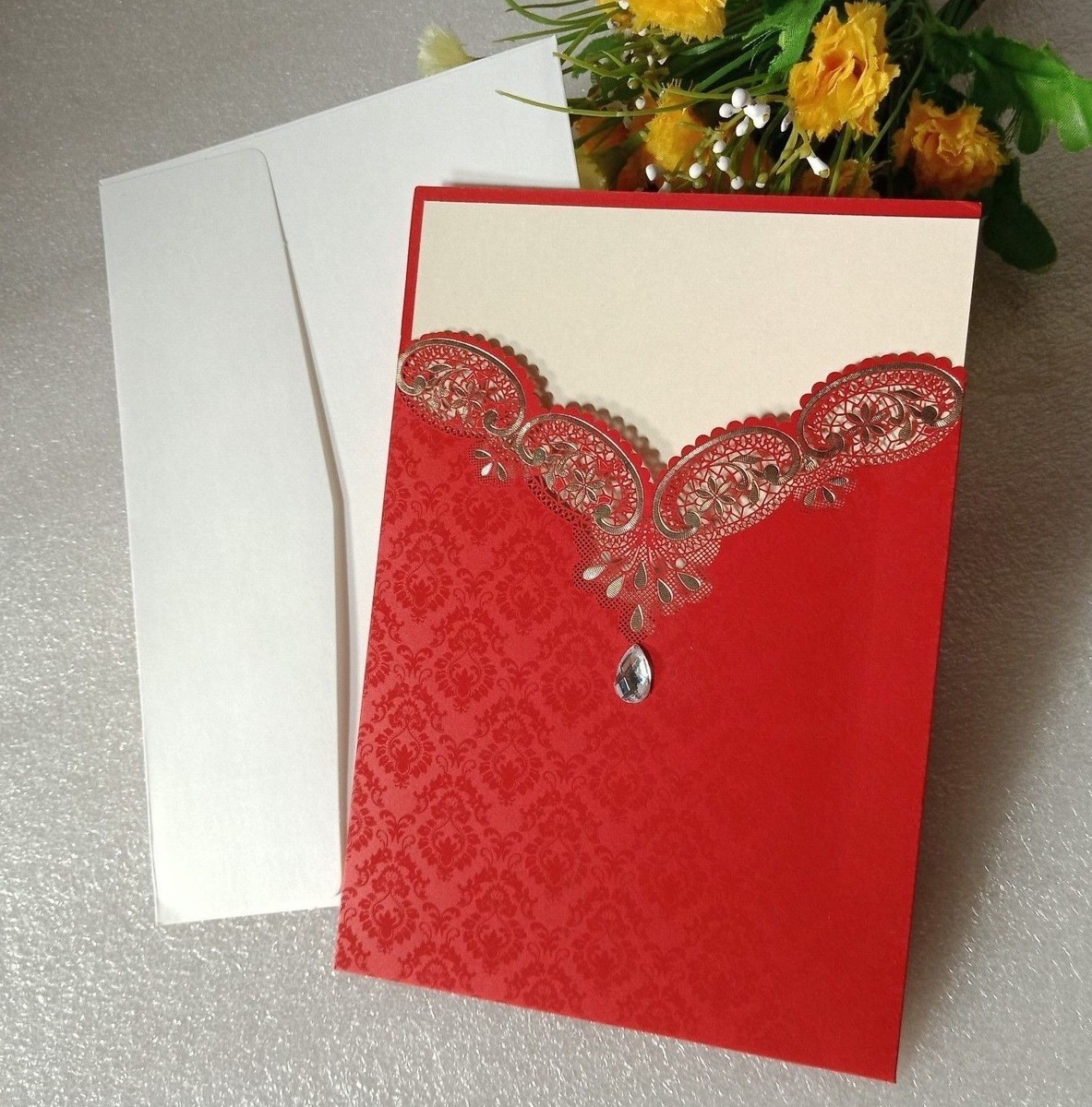 Invitation Card Sleeves Double Notch Invitation Sleeve Cards