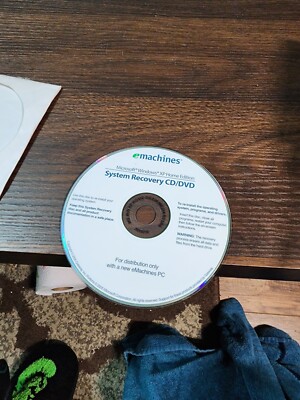 emachines Microsoft Windows XP Home Edition SYSTEM RECOVERY CD/DVD 2005 ...