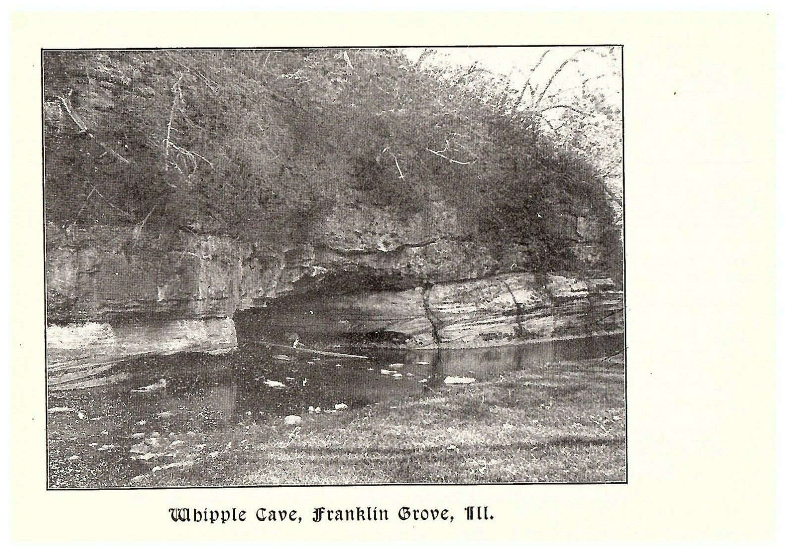 Whipple Cave Franklin Grove Illinois IL Postcard | eBay