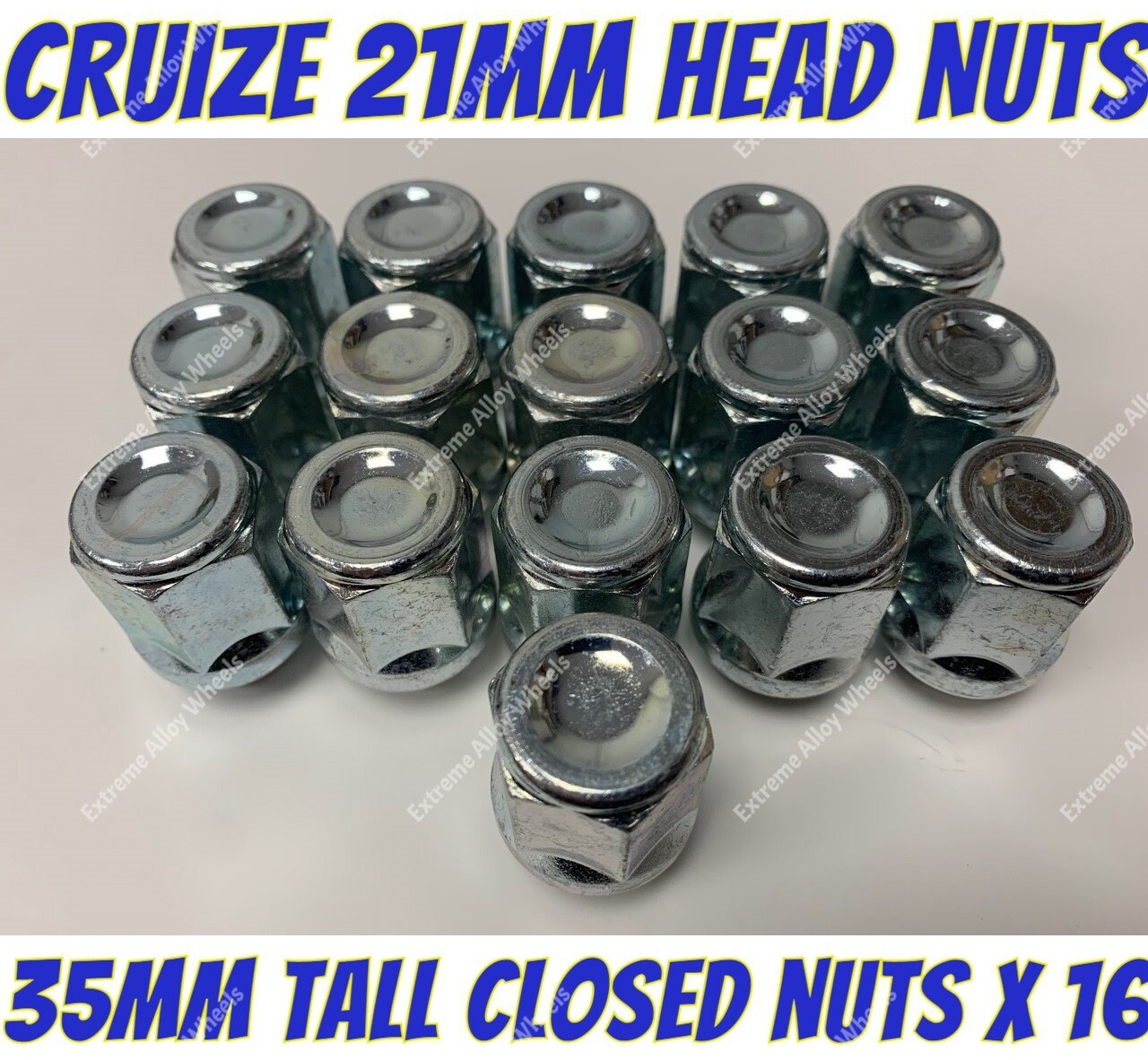 Alloy Wheel Nuts 21mm Head x 16 M12x1.5 Kia Picanto Pregio Pro Ceed Rio ...