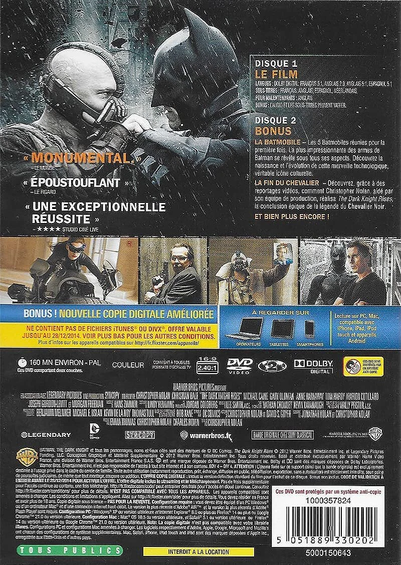 The Dark Knight Rises Itunes Poster