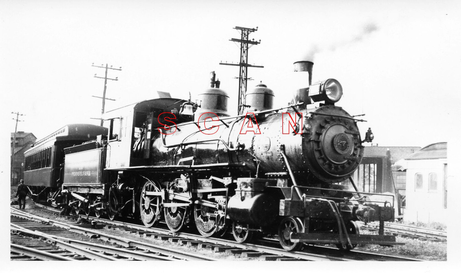 3D725 RP 1935/50s? MARYLAND & PENNSYLVANIA RAILROAD 460 LOCO #27 YORK ...