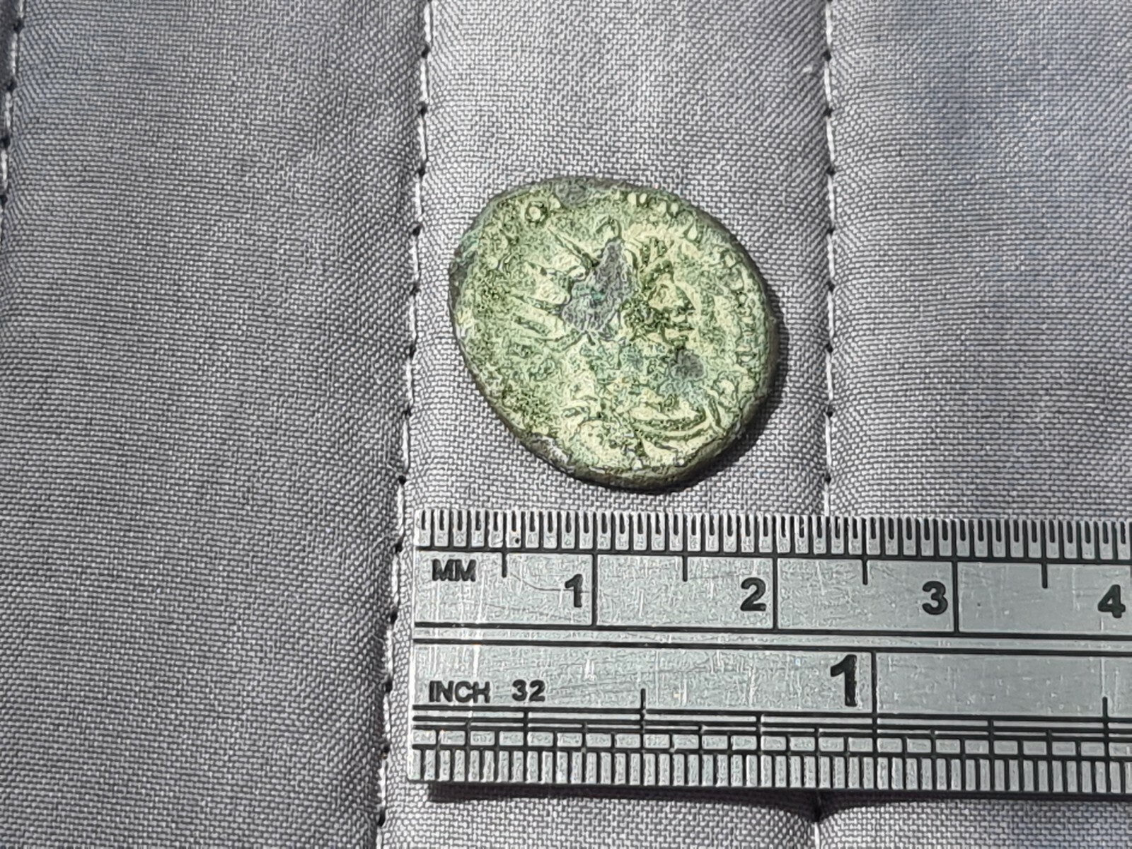 Roman bronze coin of Emperor Victorinus 268-271 AD found Eboracum/York ...