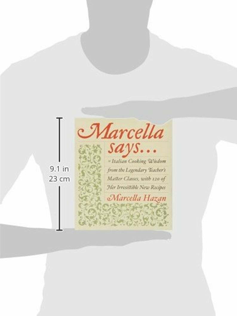 MARCELLA SAYS... by Marcella Hazan BRAND NEW HARDCOVER COOKBOOK Ebay ...
