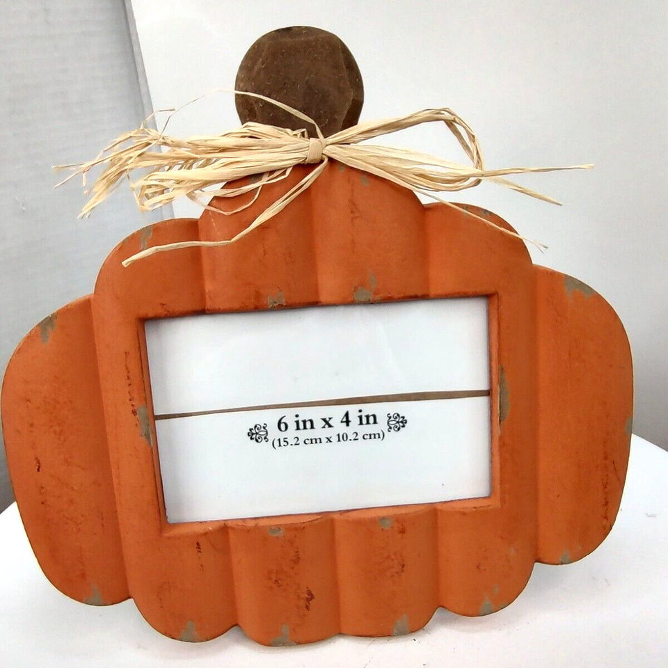 Fall/Thanksgiving 10"x 9.5" Frame/6"x4" Photo Wood Free Standing ...