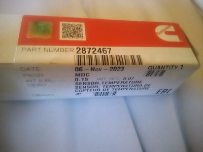 New, Genuine Cummins TEMPERATURE SENSOR part # 2872467 | eBay